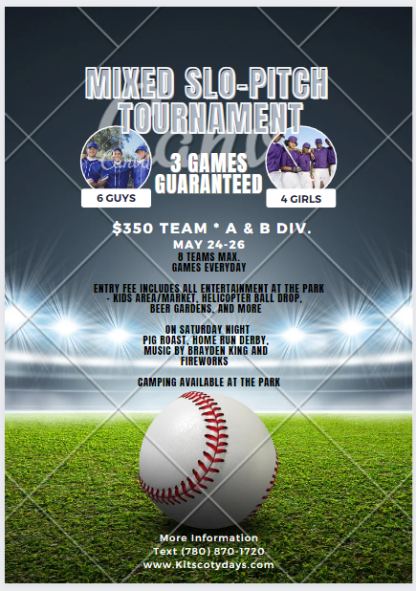 Kitscoty Days | | Slo-pitch